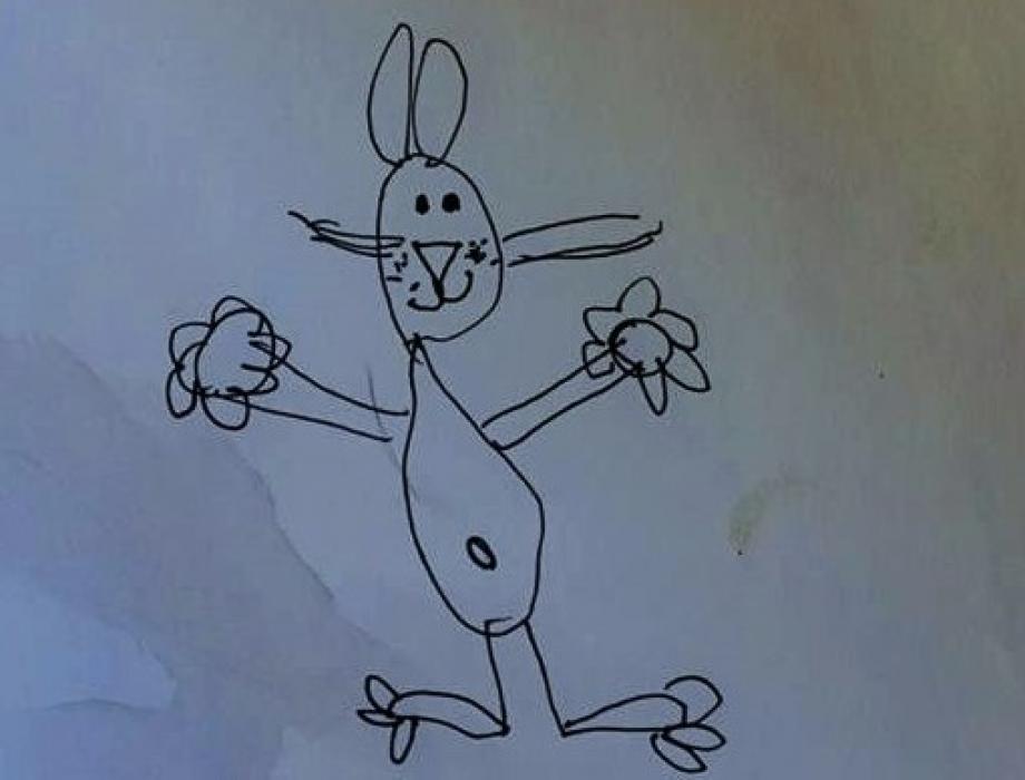 заек рисунка за деца